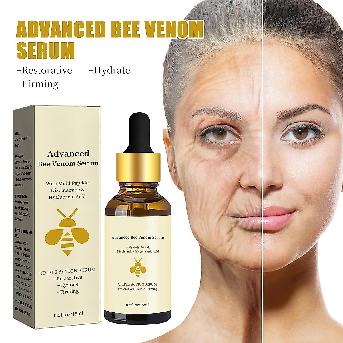 Vintesse Advanced Bee Venom Serum, Vintesse Bee Serum, Vintesse Serum, Vintesse Bee Venom Serum (1PCS)