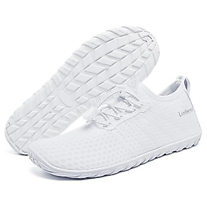 Limberun Water Shoes Beach Shoes Women Outdoor Aqua Swimming Water Shoes Beach Sand Shoes for Mens Pool Shoes Stay Comfortable and Protected with Water Shoes White 11W/10M