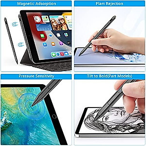 KOKABI Stylus Pen for Surface, 4096 Pressure Sensitivity Microsoft Surface Pen Magnetic, Rechargeable and Palm Rejection Surface Pencil for Surface Pro 8/X/7/6/5/4/3, Surface 3/Go/Book/Laptop/Studio