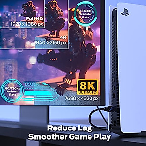 Monster 8K HDMI Cable Ultra High-Speed Cobalt 2.1 Cable - 48Gbps with eARC, 8K at 60Hz for Superior Video and Sound Quality – HDMI Cables for PS5, Apple TV, Roku, Smart TV, Xbox Series X and S – 4FT