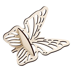 Ciieeo Wooden Butterfly Floating Shelf Ledge Delicate Books Display Rack Hanging fine Bookshelf Bohemia Books Display Wall Shelf Stand Pendant Crystal Stone Accessories
