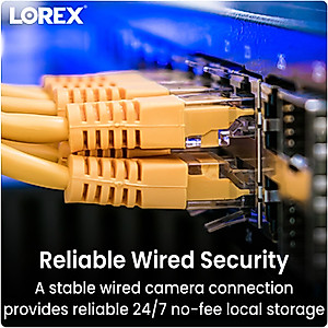 Lorex 4K Deterrence Bullet AI PoE IP Wired Add-On Metal Home Security Camera - Smart Security Lighting, Color Night Vision, and Smart Motion Detection Plus