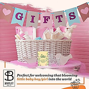 BENTLEY SEED CO. Oh Baby Flower Seeds Packets - Girl/Boy Baby Shower Favors - Pre-Filled, 25 Wildflower Seed Packs for Favor - Eco-Friendly Gift & Babys Guest Giveaways - Non-GMO Seeds - Brown Envelop