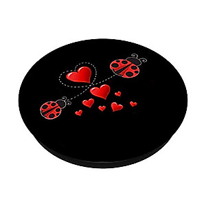 Ladybugs With Hearts PopSockets PopGrip: Swappable Grip for Phones & Tablets