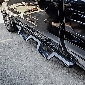 Westin 56-14125 HDX Drop Nerf Step Bars fits 2019-2023 Silverado Sierra 1500 Double Cab (Excl. 2019 Silverado LD, Sierra 1500 Limited) Textured Black 1 Pair