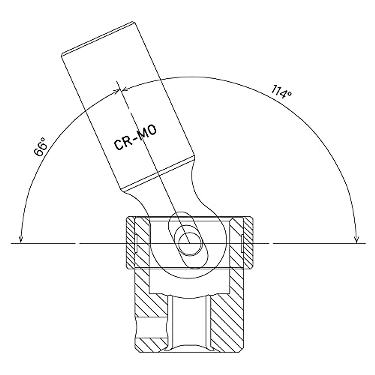 MIXPOWER 10-piece 3/8" Drive Deep Universal Impact Socket Set, 6 Point, Metric, 10-19 mm, Swivel Socket with Flexible Wobble, CR-MO Impact Grade…