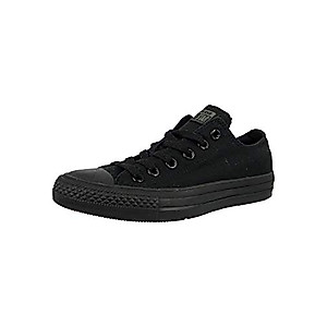 Converse Unisex Chuck Taylor All Star Low Top Black Monochrome Sneakers - 12 B(M) US Women / 10 D(M) US Men