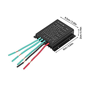 Luqeeg 48V Wind Turbine Controller, Automatic IP67 Waterproof Wind Power Regulator Suitable for 400W Wind Turbine System, Aluminium Alloy Mini Wind Turbine Generator Controller