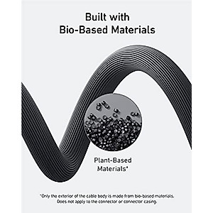 Anker USB-C to Lightning Cable, 541 Cable (Phantom Black, 6ft), MFi Certified, Bio-Based Fast Charging Cable for iPhone 14 14pro 14pro Max 13 13 Pro 12 11 X XS XR 8 Plus (Charger Not Included)