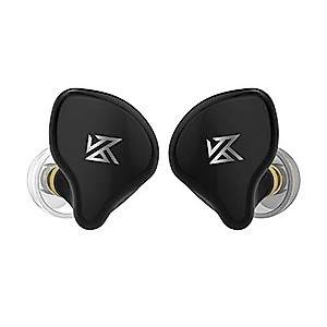 KZ S1 S1D TWS Bluetooth 5.0 Wireless in Ear Earphones Dynamic/Hybrid Technology Sport Earphones (S1D, Black)