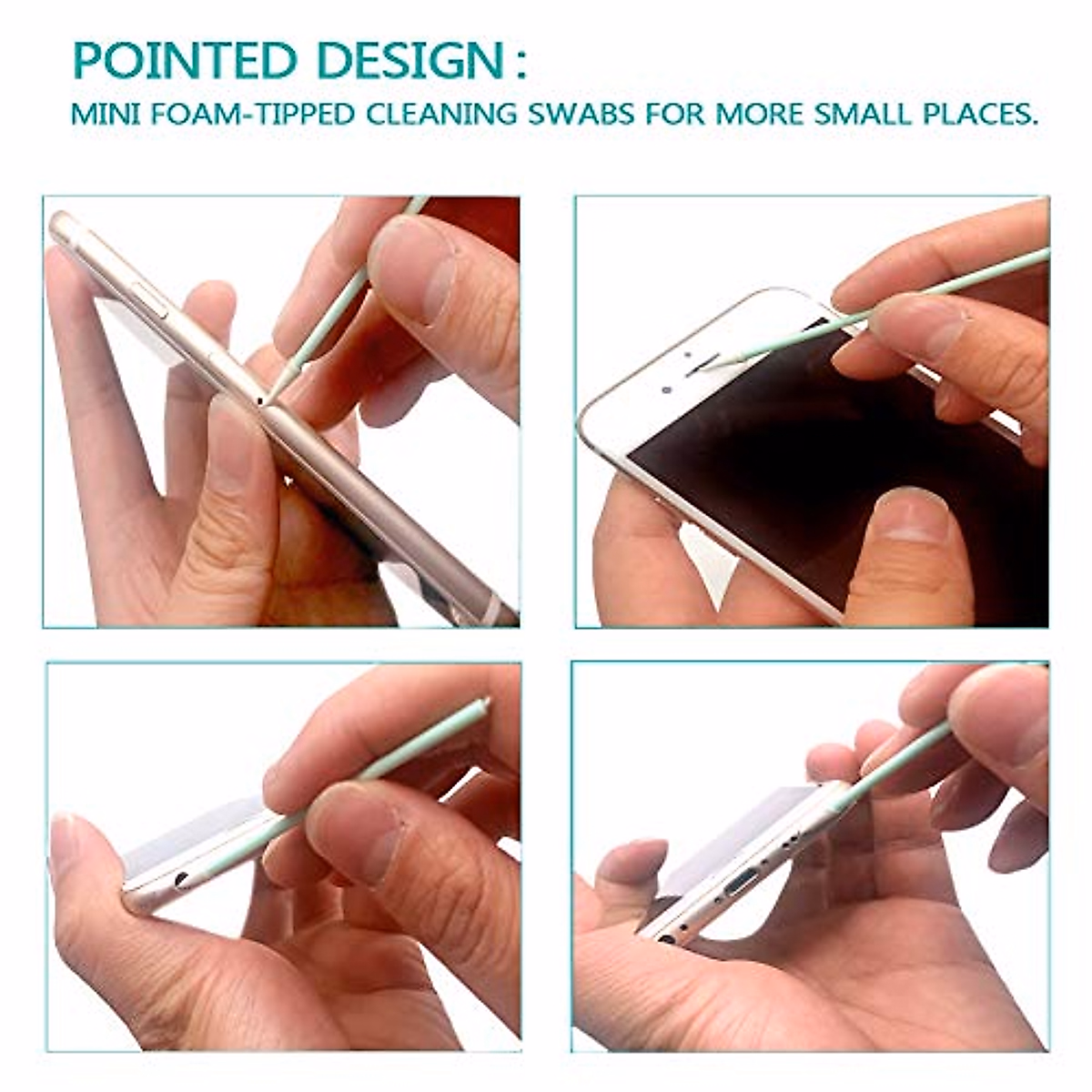 44 Pieces Cell Phone Cleaning Kit, USB Charging Port and Headphone Jack Cleaner Brush Tool Set Compatible with iPhone Xs Max X 8/7/6/5/4 iOS Samsung LG Huawei Motorola MacBook and Android Devices