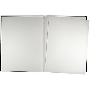 Premium Black Sketchbook - Large (8-1/2 inch x 11 inch, Micro-Perforated Pages)