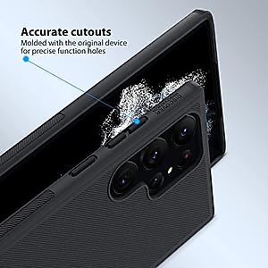 Nillkin Frosted Shield Magnetic Case for Galaxy S23 Ultra 6.8 - Rugged Shockproof 5G - Black