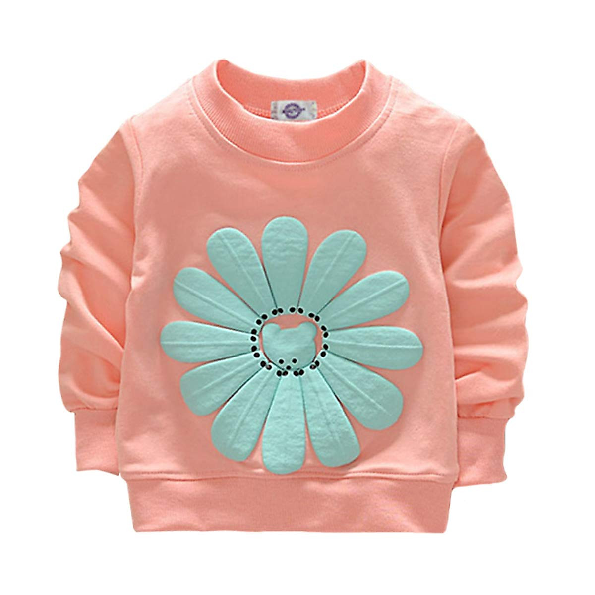 Avidqueen Toddler Baby Girls Sunflower Clothes Set Long Sleeve Top and Pants 2pcs Outfits Fall Clothes (Age(2T), Pink)