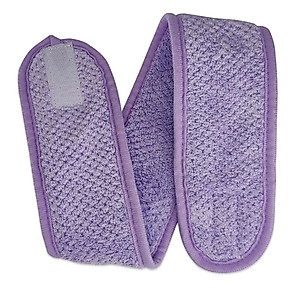 Coral Fleece Headband Cosmetic Wrap Turban Face Wash Adjustable Yoga Women Facial Toweling Bath Hairband Makeup Headbands SPA(Grey)