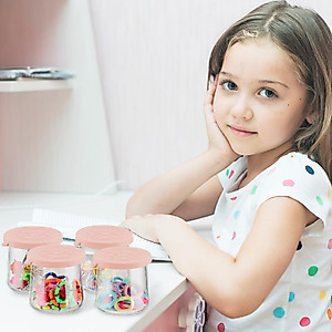 VOLCANOES CLUB Oui Yogurt Jar Lids Silicone | Covers Fit For 5 Oz Oui Yogurt Glass Jars | Perfect For Oui Yogurt Bottle with Label | Lids Only | Food-Grade/Leakproof/Reusable | 12Pcs Flesh Colors