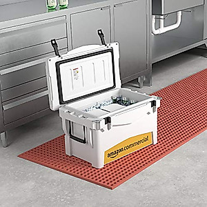 AmazonCommercial Rotomolded Cooler, 60 Qt., White