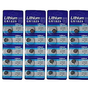 Generic Cr1025 Br1025 1025 3V Lithium Batteries 20 Pcs 4 Cards FBA