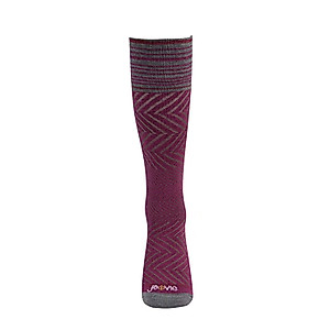 ja vie JAVIE 76% Merino Wool Graduated Compression Socks for Women & Men (15-20mmHg) Fuchsia