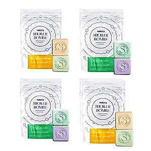 SUTERA Natural Shower Bombs - 48 Pieces 4 Scents Big Bundle