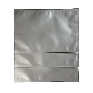 Mylar Bags - 7.5 Mil Thick 8" x 12" - Genuine Odor-Proof Aluminum Foil-Lined Bag for Long Term Food, Grain, Baking, Herb, Survival Storage Container (50 and 100) (50)