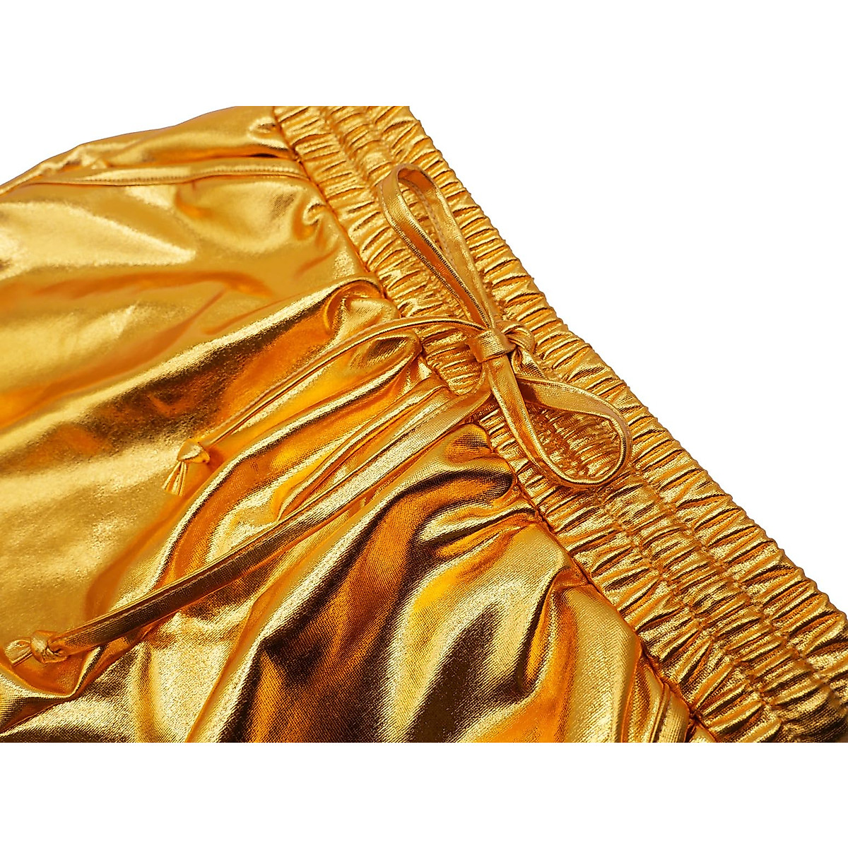 Gold Girls Metallic Shorts Shiny Sparkle Dance Hot Pants Shorts 6-7 Years