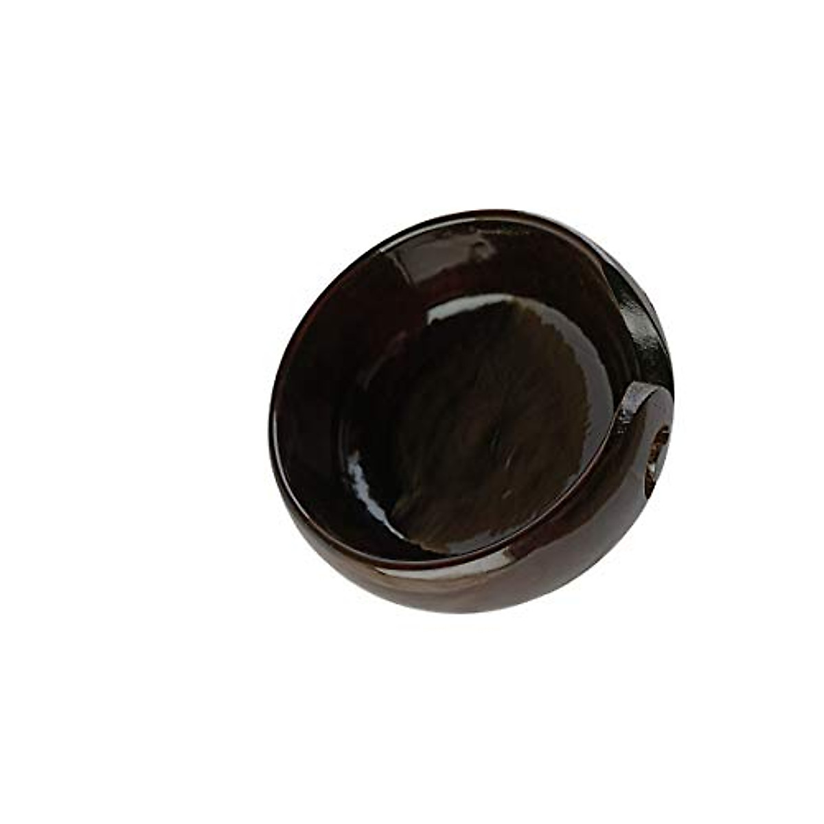 Indian Glance Wooden Yarn Storage Bowl with Carved Holes & Drills Knitting Crochet Accessories, Beautiful Gifts on All Occasions for Moms and Grandmothers (6x3)