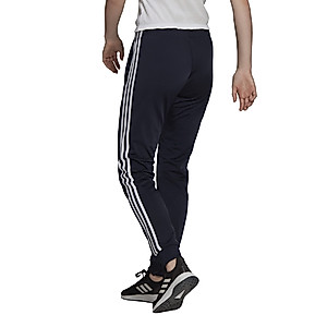 adidas Women's Plus Size Essentials Fleece Tapered Cuff Pants, Legend Ink, 2X