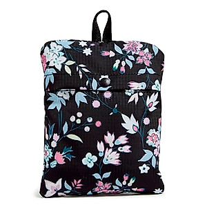 Vera Bradley Women's Ripstop Packable Backpack Travel Accessory, Botanical Ditsy, One Size