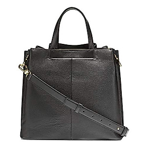 Cole Haan womens Leather Bucket shoulder handbags, Black, regular US