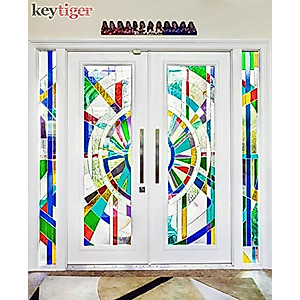 18 Inch Square Rectangle Flat Shape Stainless Steel Modern Contemporary Entry Door Handle Bar Ladder Pull Shower Glass Sliding Barn Door Interior Exterior Door Pull Push Brushed Nickel Satin Finish