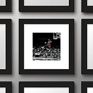 Trends International Gallery Pops Michael Jordan - Flight Progression Sequence 4 Wall Art Wall Poster, 12" x 12", Black Frame Version