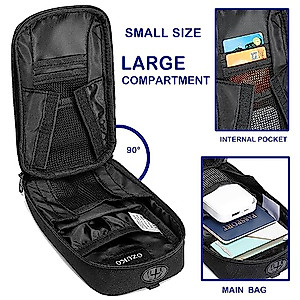 OZUKO Travel Sling Bag for Men Women，Large Capacity Waterproof Crossbody Chest Bag and Mini Sling Phone Bag