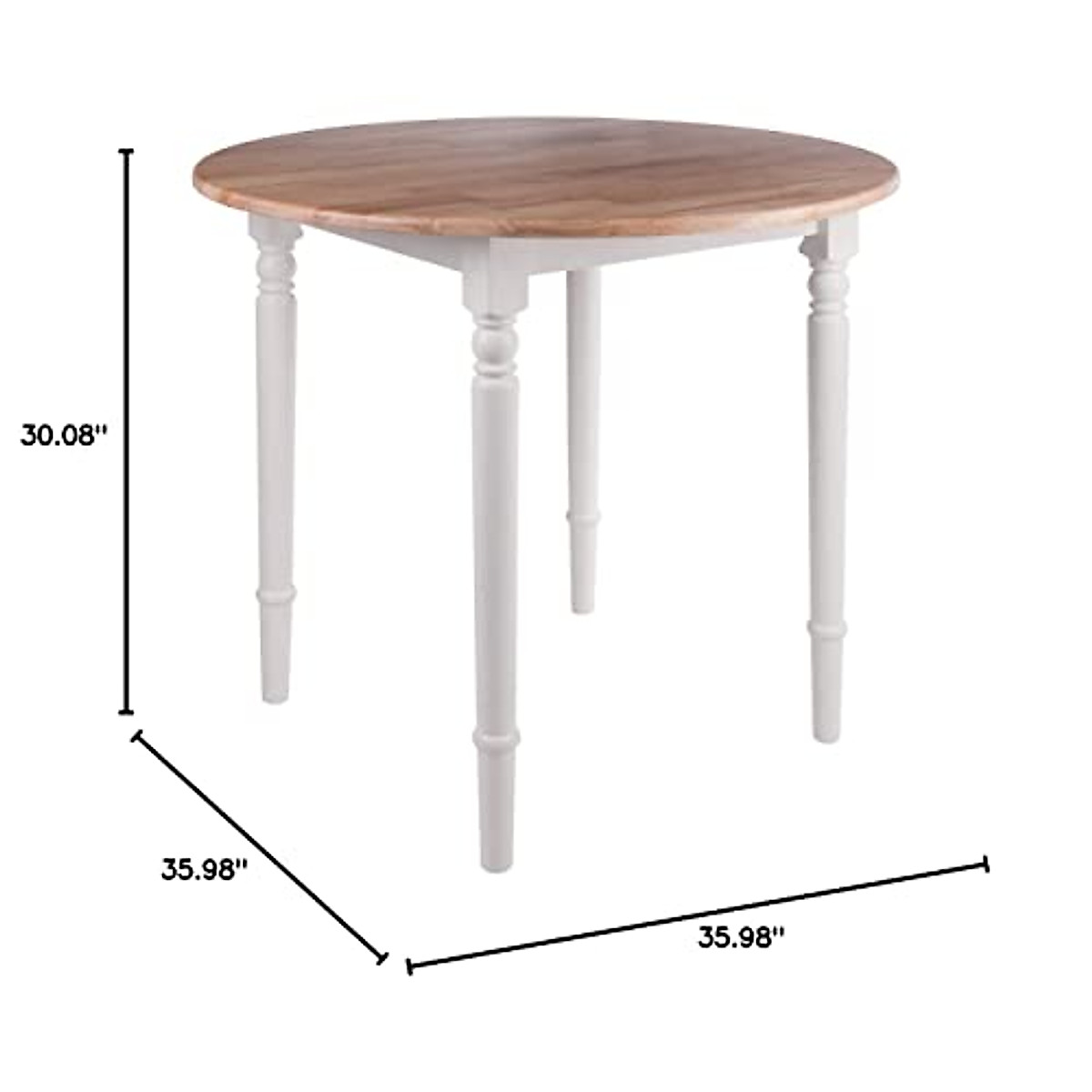 Winsome Sorella Dining, 30 H, Natural/White