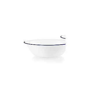Corelle Style Chip Resistant 2qt (1.9L) Rimmed Bowl Blue 2-Pack, Model: N/A