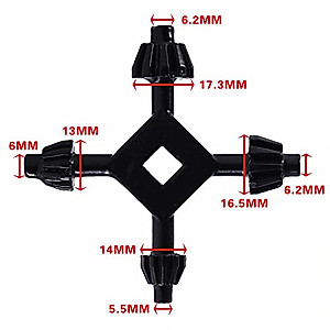 1st Choice 4 in 1 Drill Chuck Key Fit Drill Power Tool Cordless 1/4" 3/8" 1/2" 5/8"