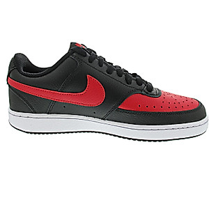 Nike Men's Basketball Sneaker, Black University Red White, 9