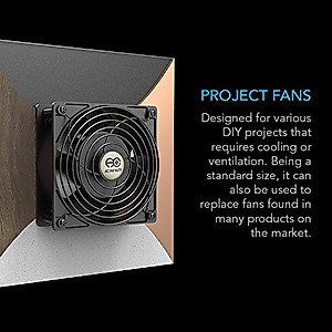 AC Infinity AXIAL 1238, Muffin Fan, 120V AC 120mm x 38mm High Speed, UL-Certified for DIY Cooling Ventilation Exhaust Projects