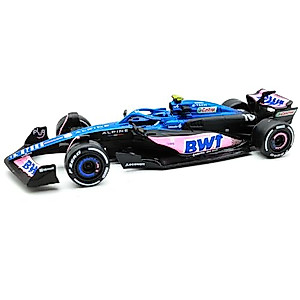 JODIYAAH Bburago 1/43 F1 2023 Alpine F1 Team A523 10# Pierre Gasly Alloy Car Die Cast Car Model Collection Gift (Alpine A523 10#)