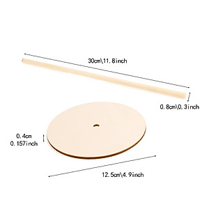 esowemsn 3pcs Wooden Donut Stands Detachable Donut Dessert Display Stand Holder for Wedding Birthday Treat Parties Accessories