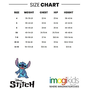 Disney Lilo & Stitch Big Girls Fleece Sweatshirt and Jogger Pants Blue 10-12