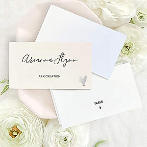 ARK Creation 50 Wedding Meal Stickers for Place Cards - Place Card Menu Choices - Wedding Meal Choice Stickers (Silver, Chicken)