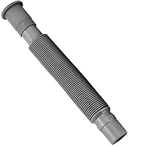 2pcs Flexible Extension Drain Pipe, Angle Simple Flexible Extension Hose, Bathroom Sink Expanded Tube,Tail Pipe Extension For Vessel Sink(275mm,gray)