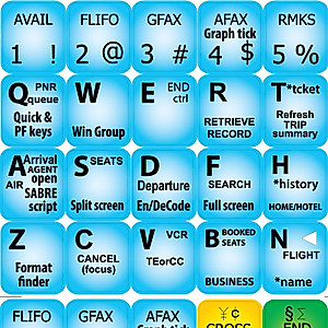 New Sabre Travel Network Keyboard Stickers