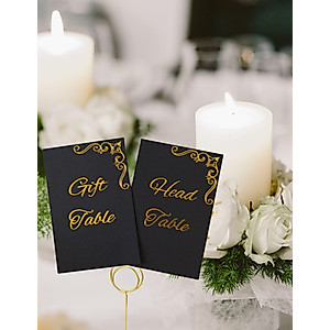 Table Numbers, Gold Table Numbers, Table Numbers 1-48, Wedding Table Number For Head Table Gift Table, Double Sided Wedding Table Numbers, 4x6 inches, Table Numbers For Wedding Reception