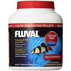 Fluval Color Enhancing Pellets Fish Food, 5.29-Ounce, 150gm