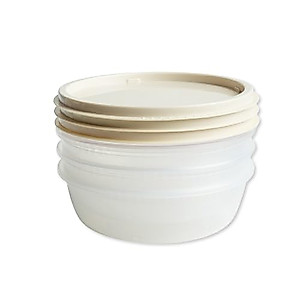 Unica Round Food Container, BPA-free Microwave Bowls with Lids, Airtight Container, Stackable Mixing Bowl Set, Freezer & Dishwasher Safe, Set of 3, 26 oz, 6.9x6.9x3.01 in