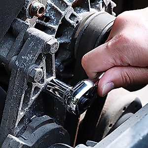 DURATECH 1/4-Inch Stubby Ratchet Wrench, Socket&Bit Driver, 72-Tooth, Chrome Alloy Made, Chrome Plated Finish