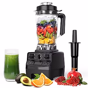 Yukkary 1450W Professional Blender, 2L BPA-Free Tritan Container, 8 Speed Control, 8 Three-Layer Blades, Ice Crushing, Smoothies, Soups, Sauces, Self-Cleaning