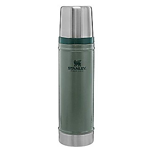 Stanley Classic Vacuum Insulated Wide Mouth Bottle - BPA-Free 18/8 Stainless Steel Thermos for Cold & Hot Beverages